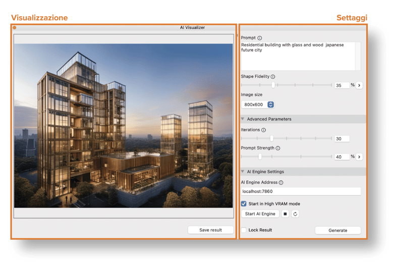 Guida all’utilizzo di AI Visualizer in Archicad
